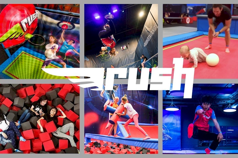 Familedag på Rush Trampolinepark